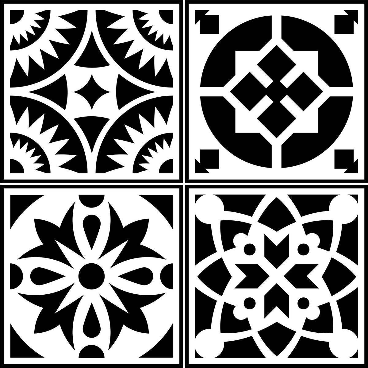 JRV Stencil Spanish Tile 4 Pack – Goodson Vintage Treasures
